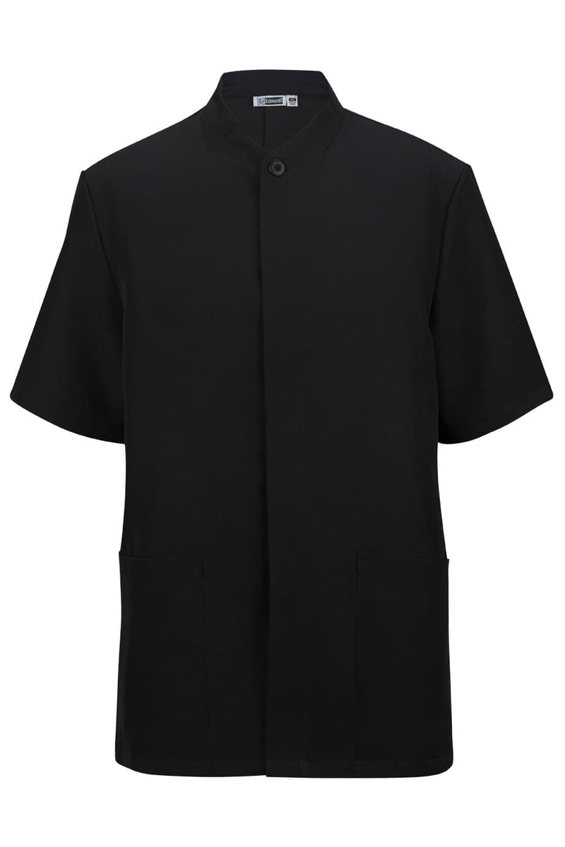 Men's Black Essential Nehru Service Shirt – HousekeepingUniforms.com