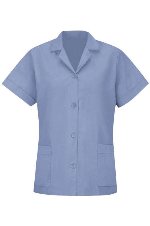 Women's Light Blue Smock Loose Fit Short Sleeve – HousekeepingUniforms.com